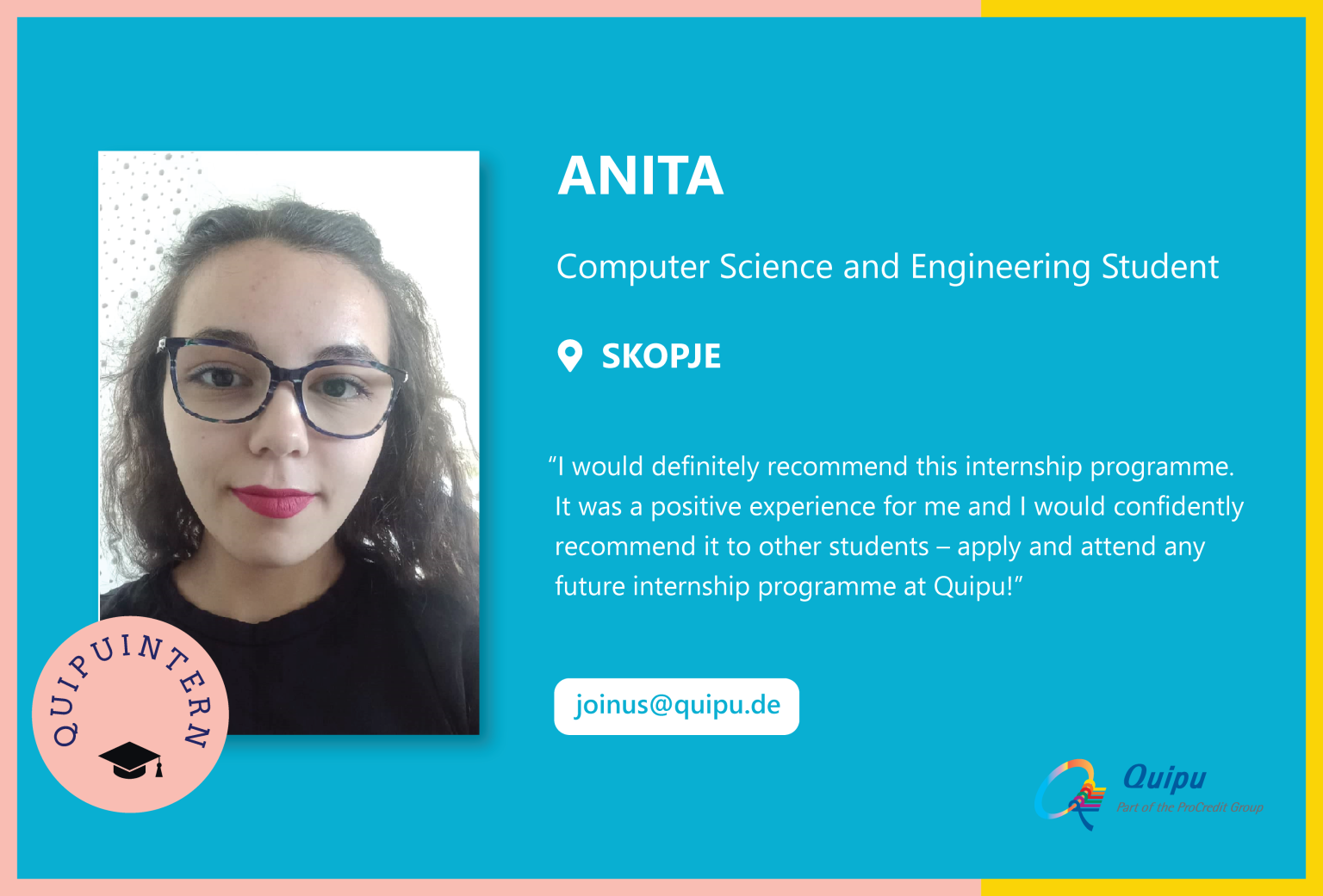 Quipu | How was your summer internship at Quipu? We asked Anita, one of our interns of 2022